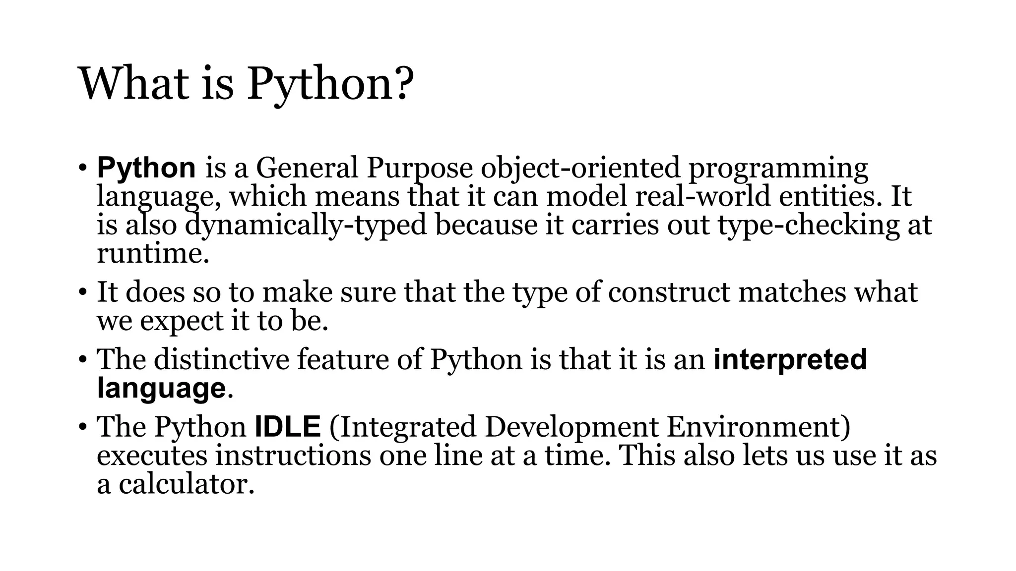 Introduction To Python Learn Python Programmingpptx