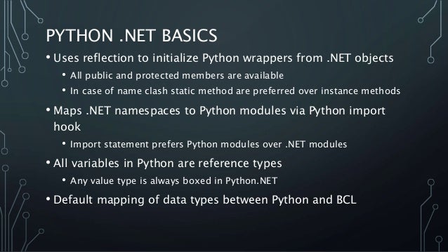 Introduction to Python.Net