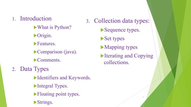 Introduction to python programming | PPT