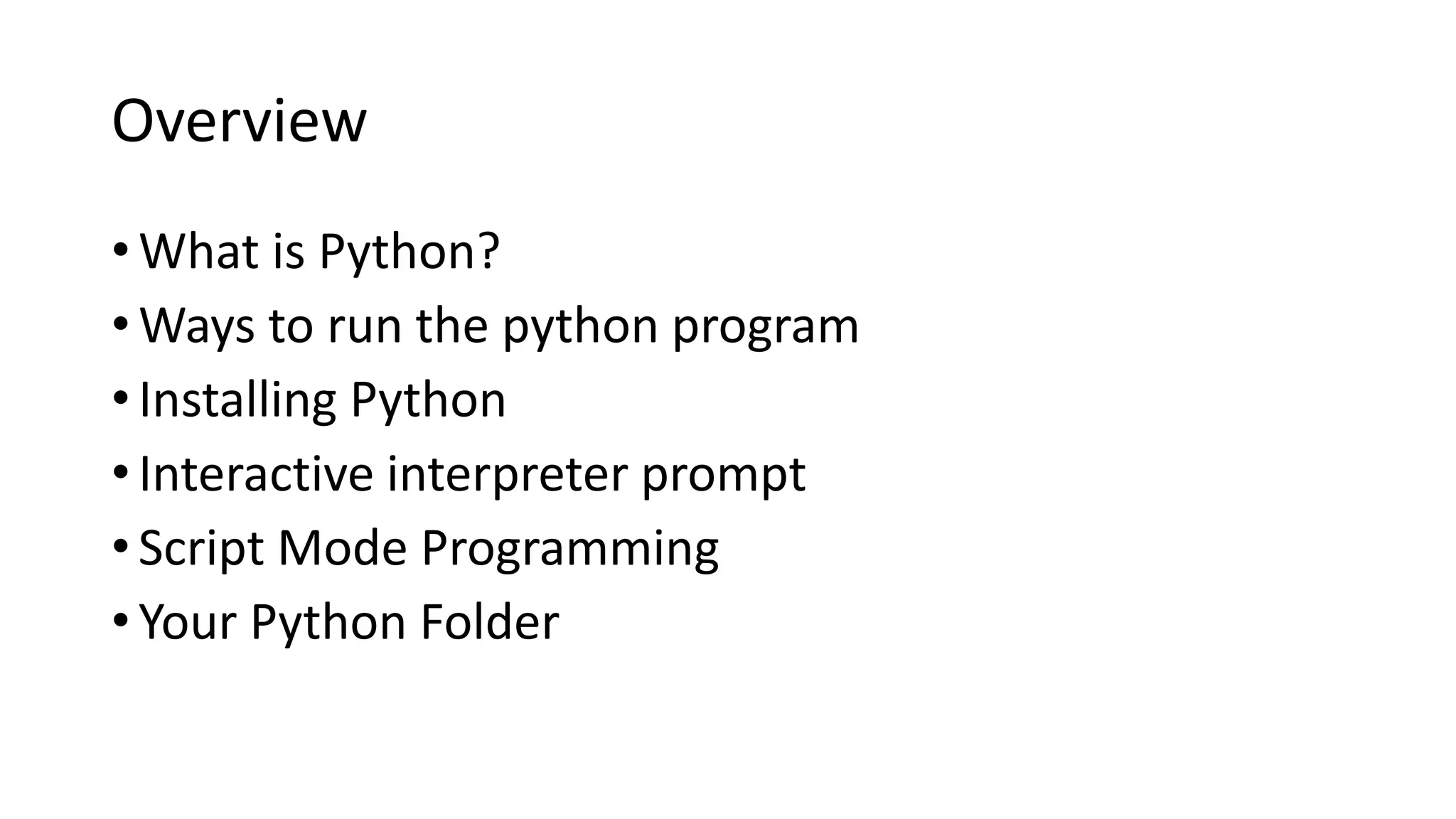 Introduction To Python Programming Languagepptx