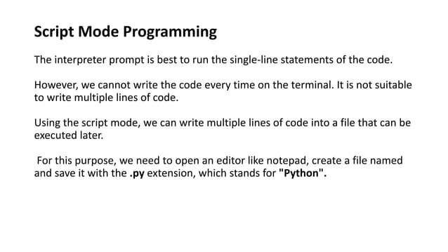 Introduction To Python Programming Languagepptx