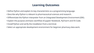 Introduction to Python Programming for Pharmaceutical Sciences: Tools ...