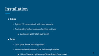 The Awesome Python Class Part-1 | PPTX