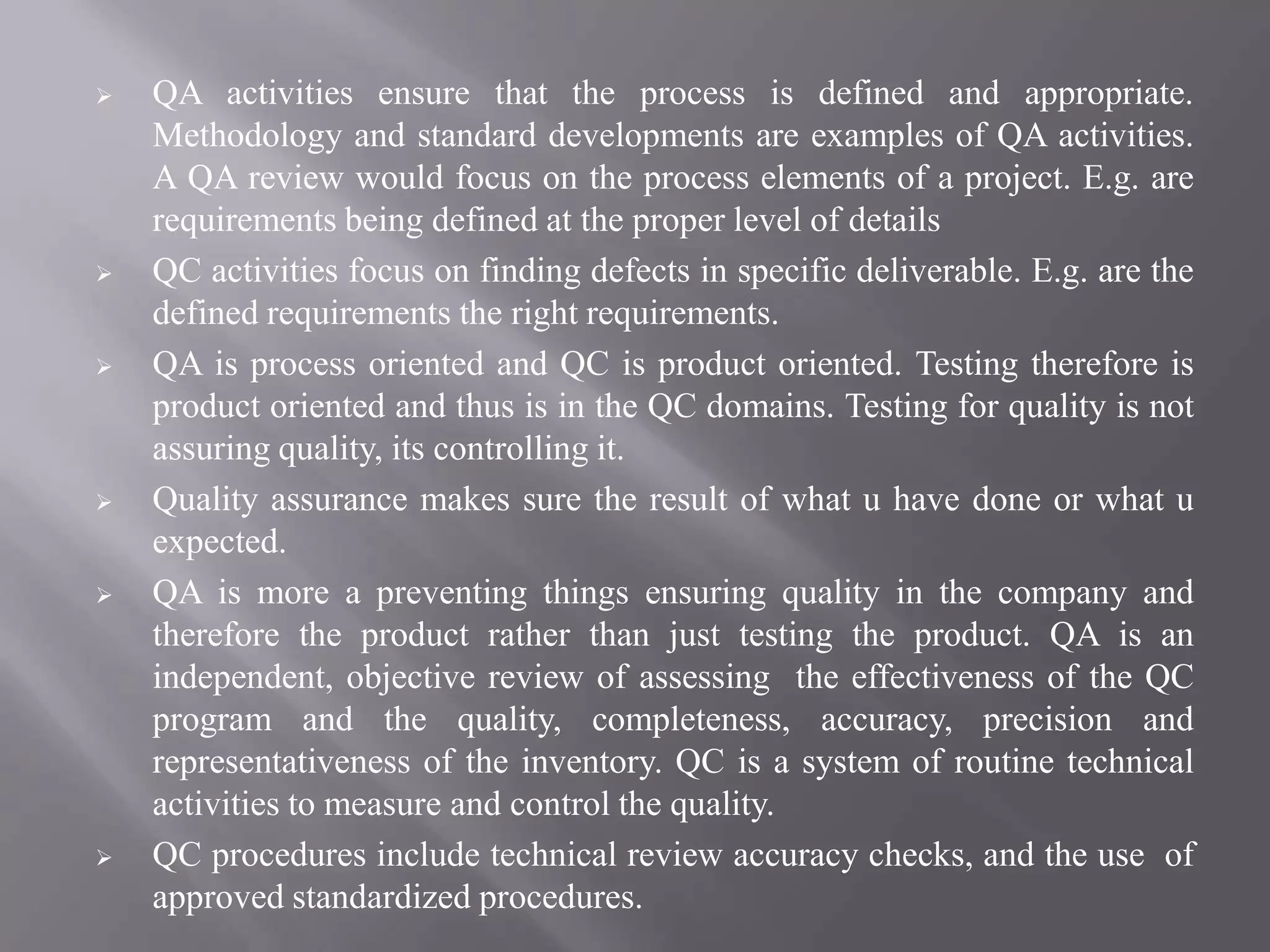 Introduction To Qaqc | PPTX