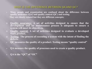 Introduction To Qaqc | PPTX