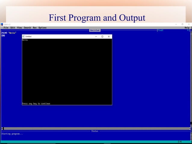 Introduction to qbasic | PPT