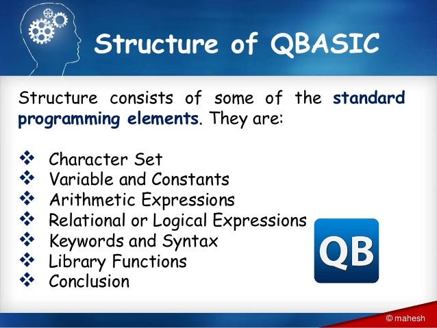 Introduction to QBASIC programming and basics Introduction to QBASIC programming and basics