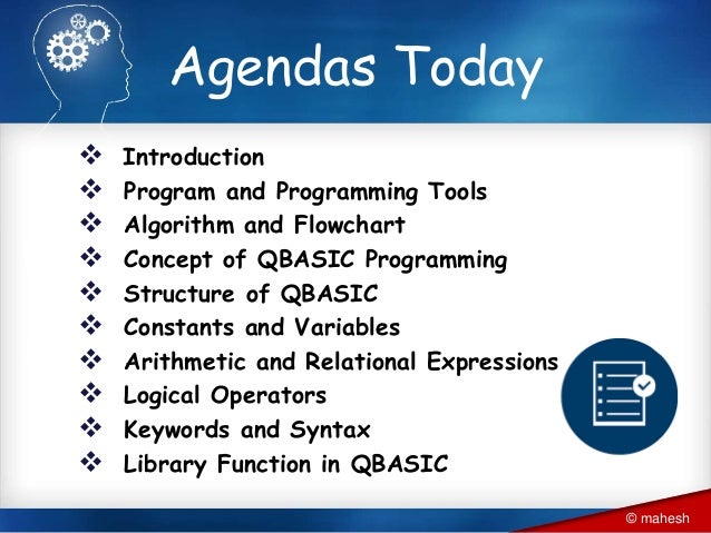 Introduction to QBASIC programming and basics Introduction to QBASIC programming and basics