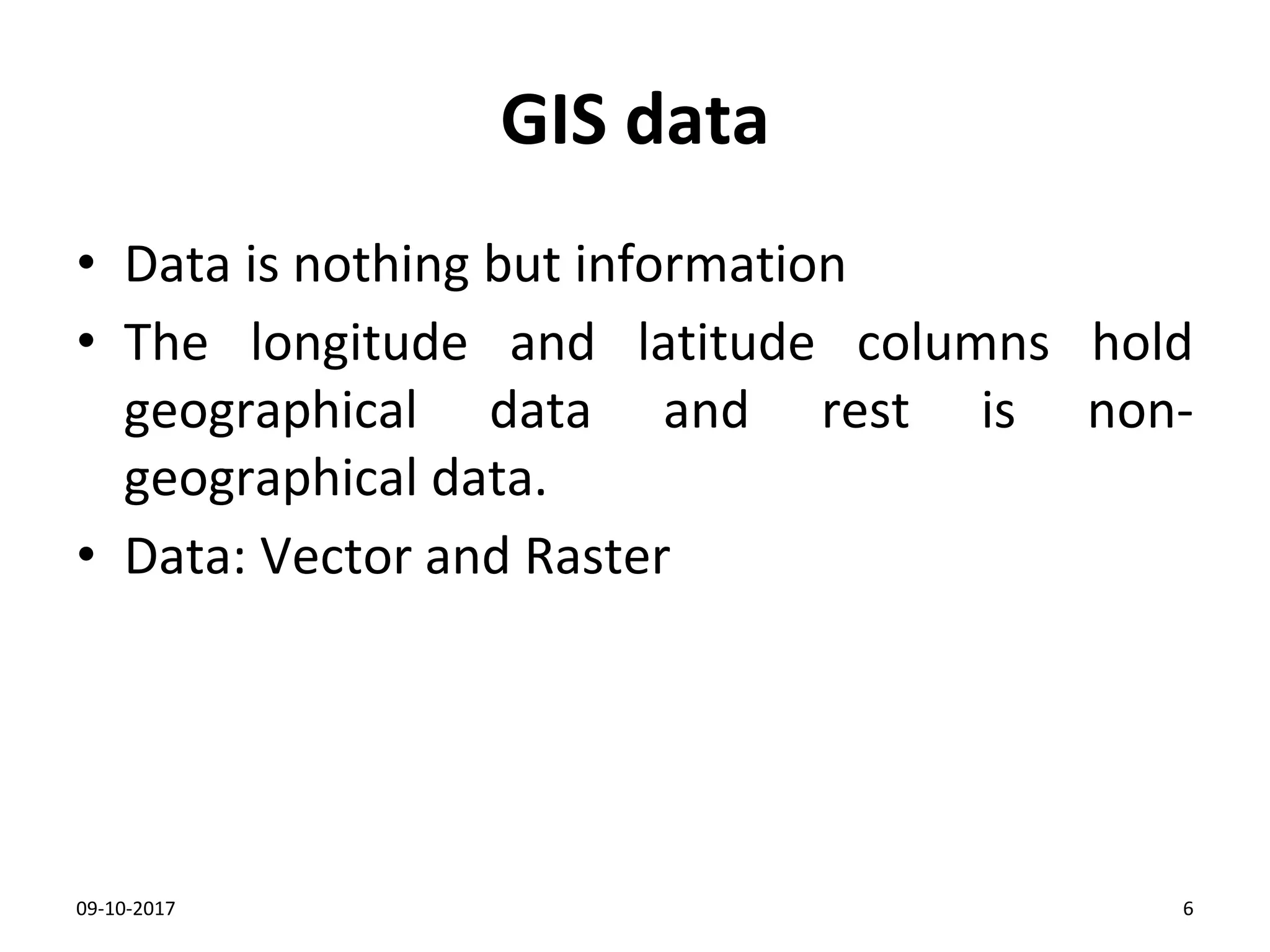 Introduction to GIS | PPTX