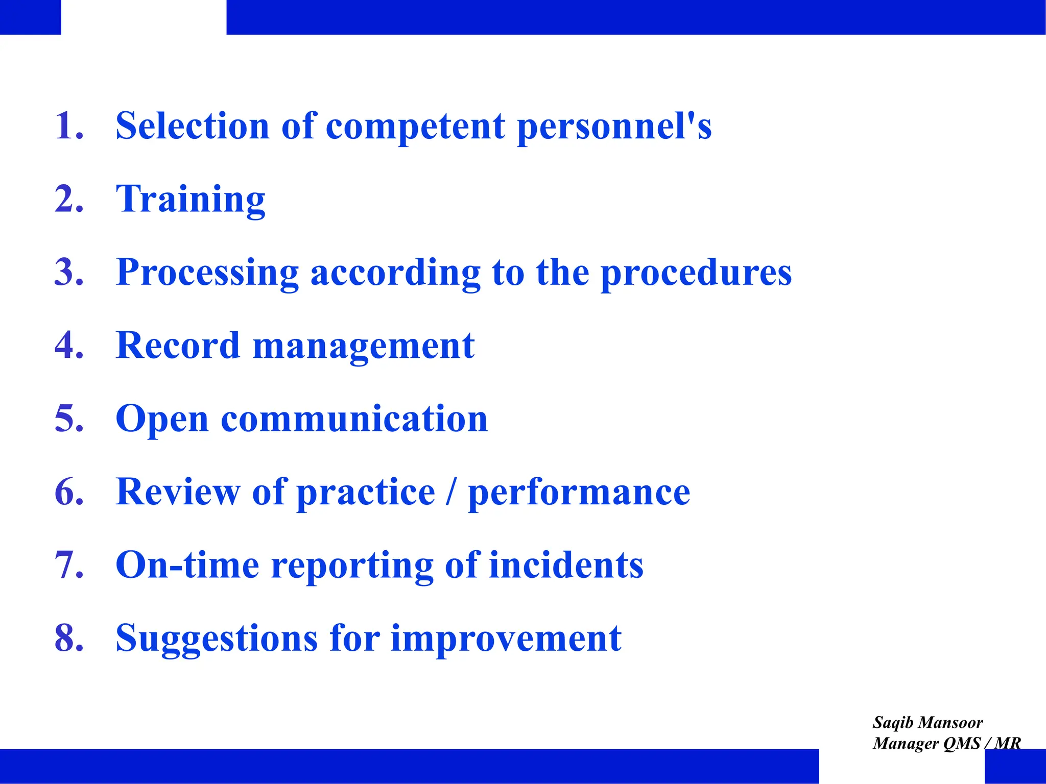 INTRODUCTION TO QUALITY MANAGEMENT SYSTEM (QMS) ISO9000 | PPT