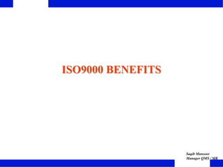 INTRODUCTION TO QUALITY MANAGEMENT SYSTEM (QMS) ISO9000 | PPT