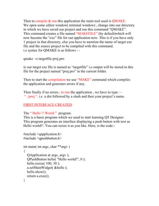 Introduction to Qt Designer | DOC