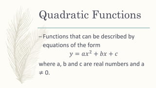 Introduction to Quadratic Functions.pptx