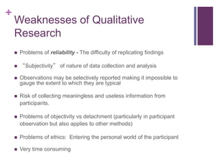 Introduction to qualitative research for shs teaching | PPTX