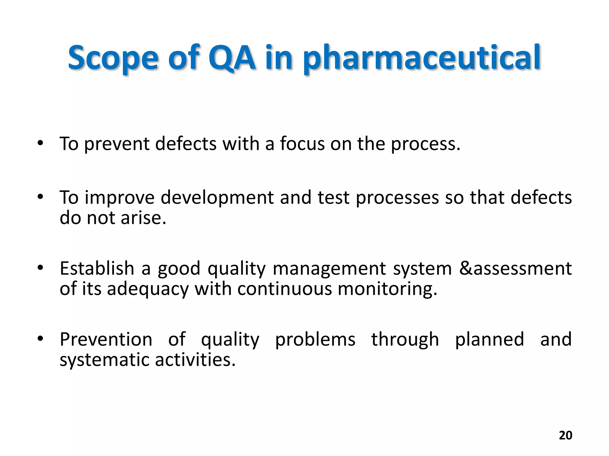 Introduction to quality assurance and qualtiy control | PPTX