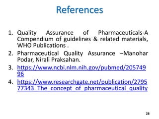 Introduction to quality assurance and qualtiy control | PPTX