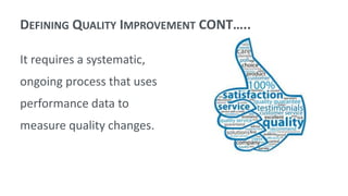 Introduction to Quality Improvement Essentials | PPTX