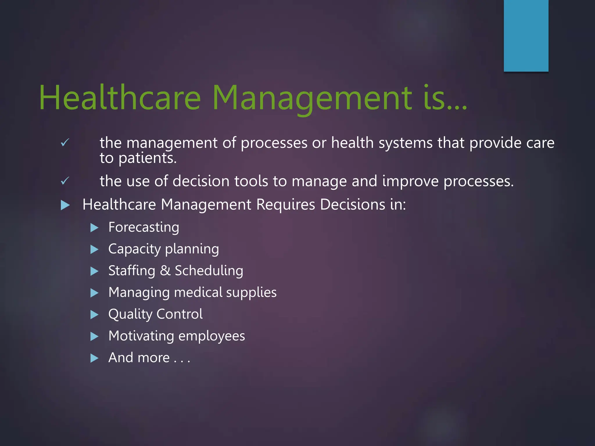 Introduction to quantitative decision-making methods in healthcare ...