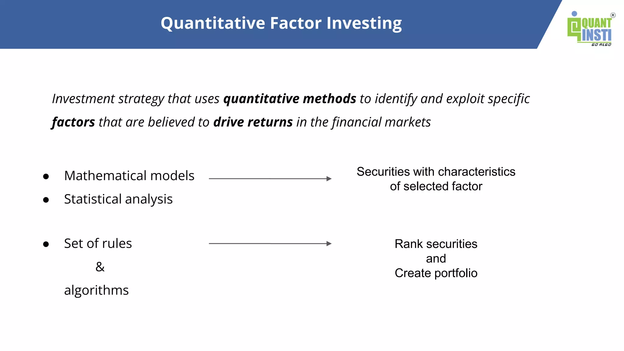 Introduction to Quantitative Factor Investing | PDF