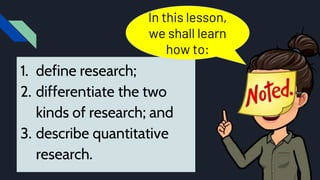 Introduction to Quantitative Research | PPTX