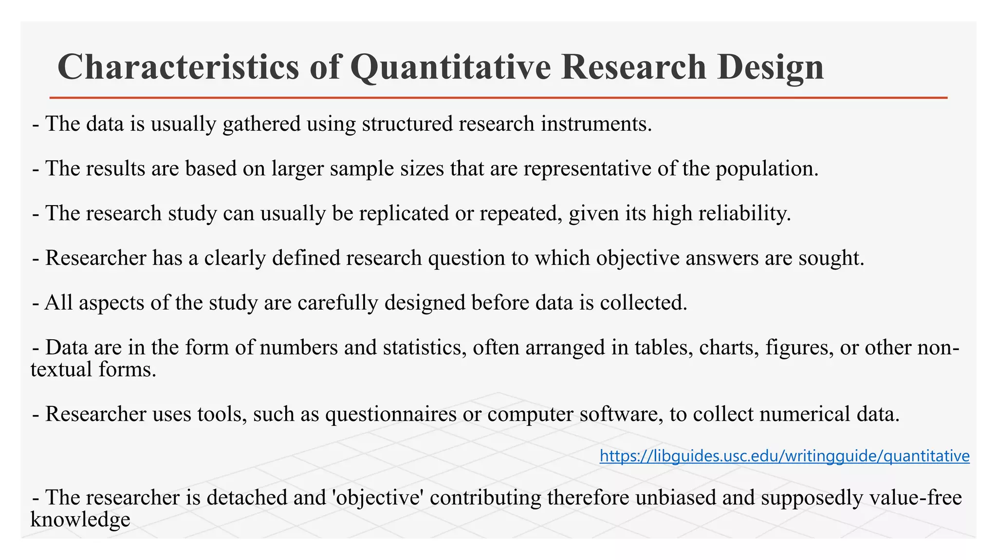 Introduction to quantitative research design | PDF