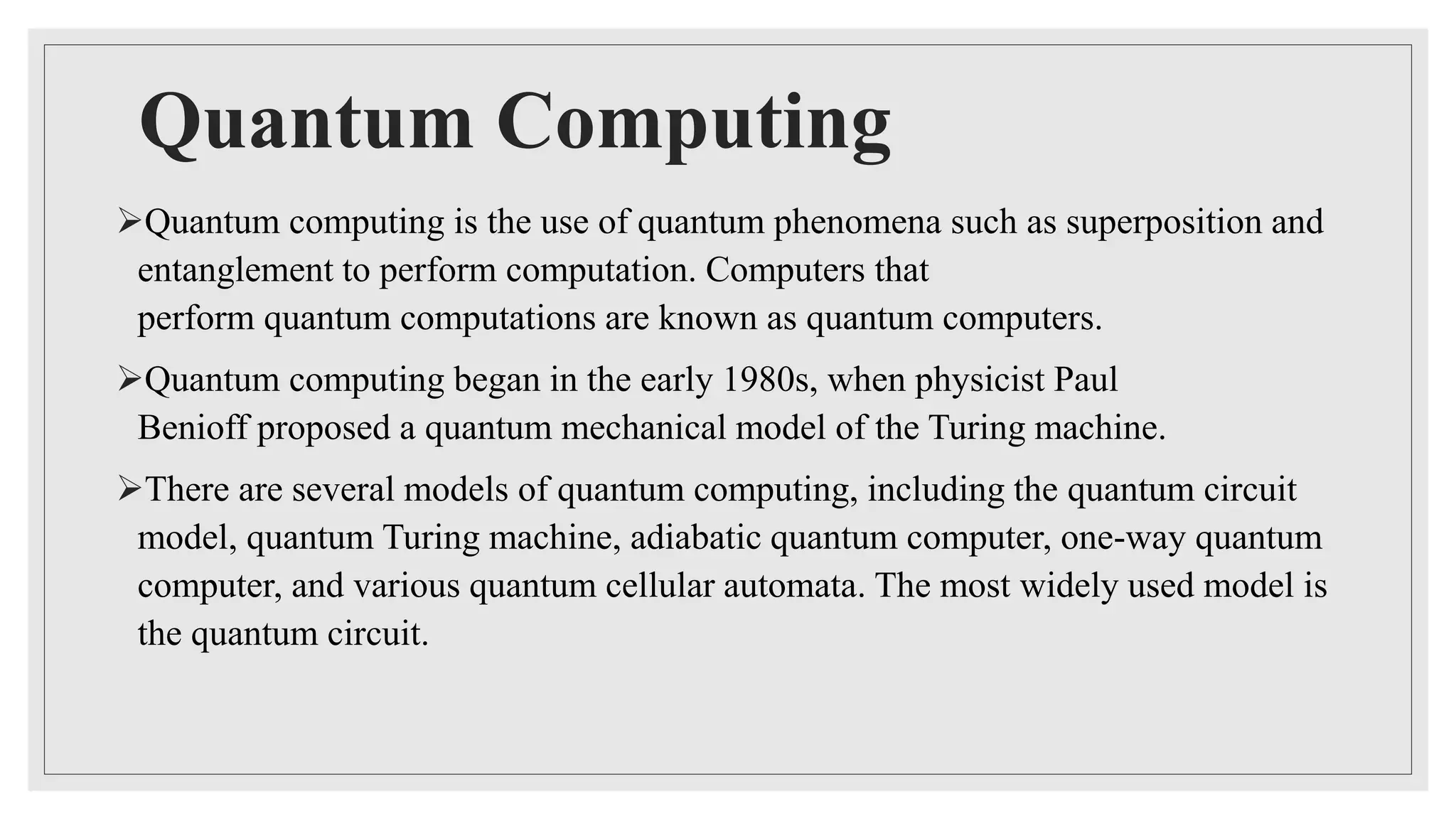 Introduction to quantum computing | PPTX