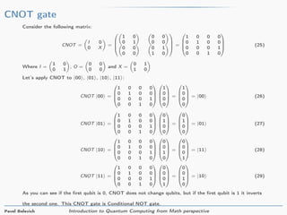 Introduction to Quantum Computing from Math perspective | PDF