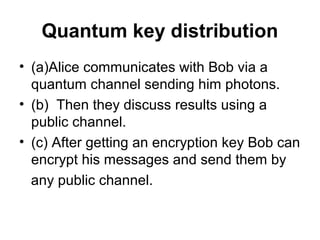 Introduction to quantum cryptography | PPT | Information and Network ...
