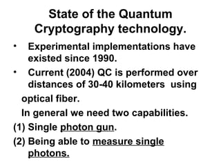 Introduction to quantum cryptography | PPT | Information and Network ...