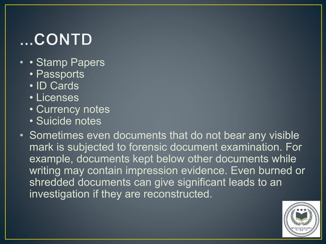 Introduction to Questioned Document | PPTX