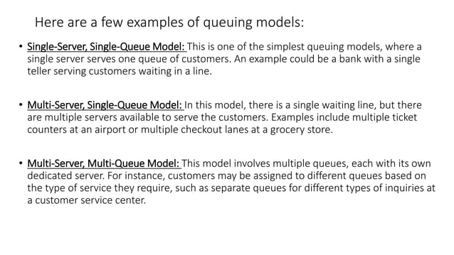 Introduction to Queuing Models ..pptx | Free Download