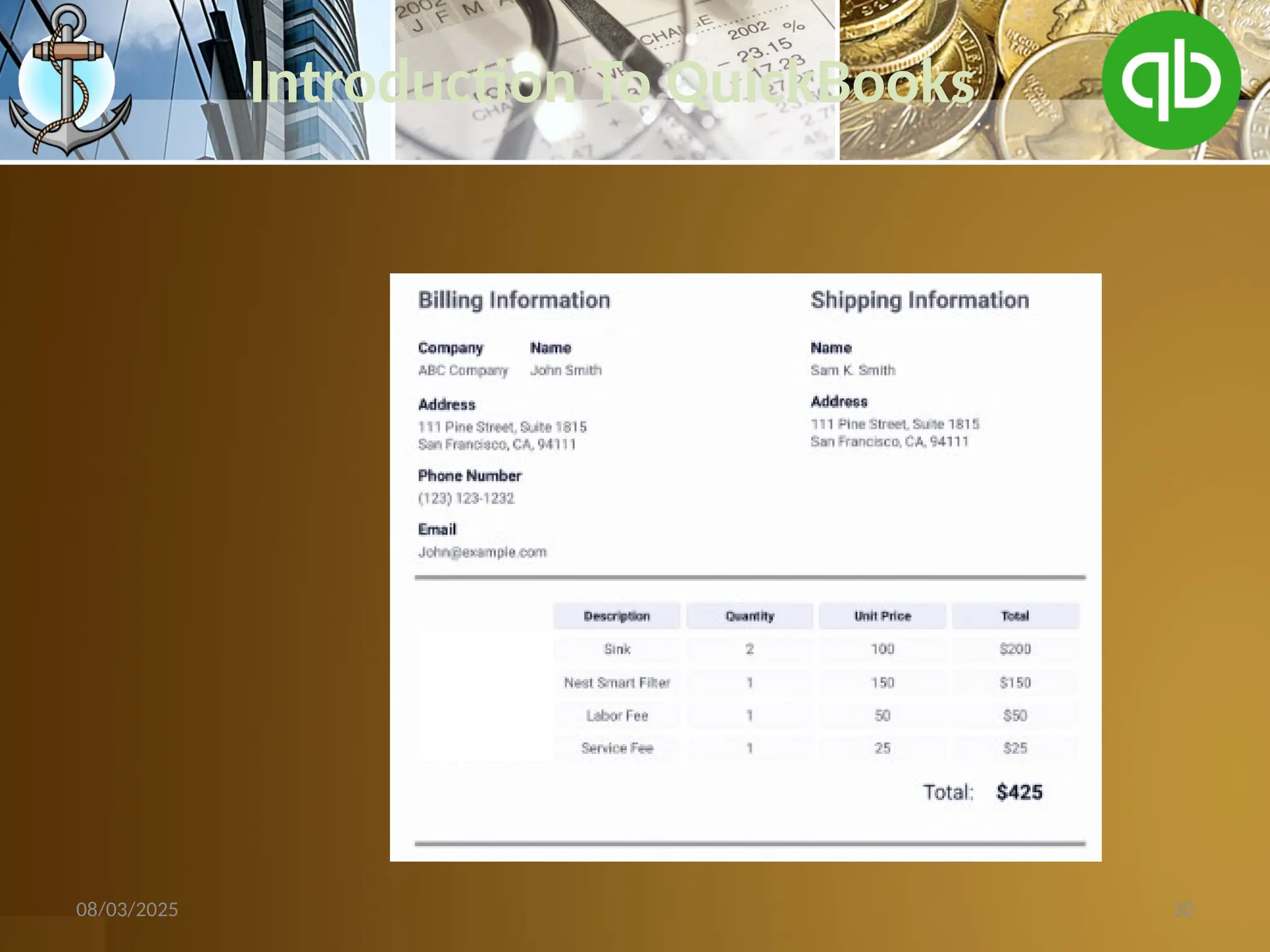 Introduction To QuickBooks for Beginners | PPTX