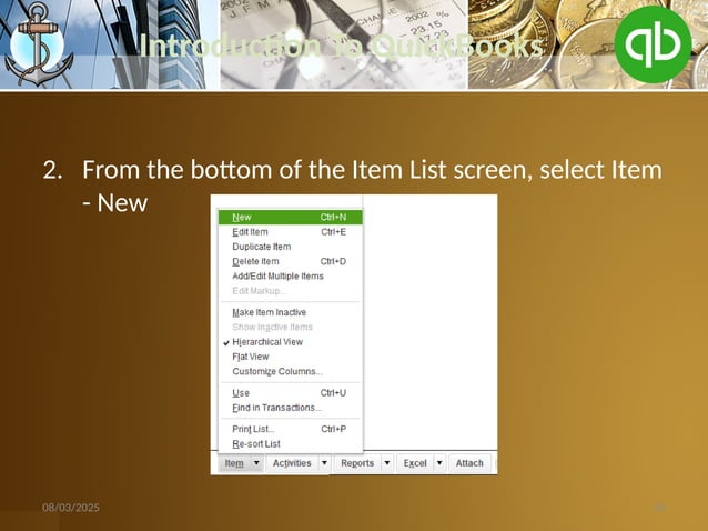Introduction To QuickBooks for Beginners | PPTX