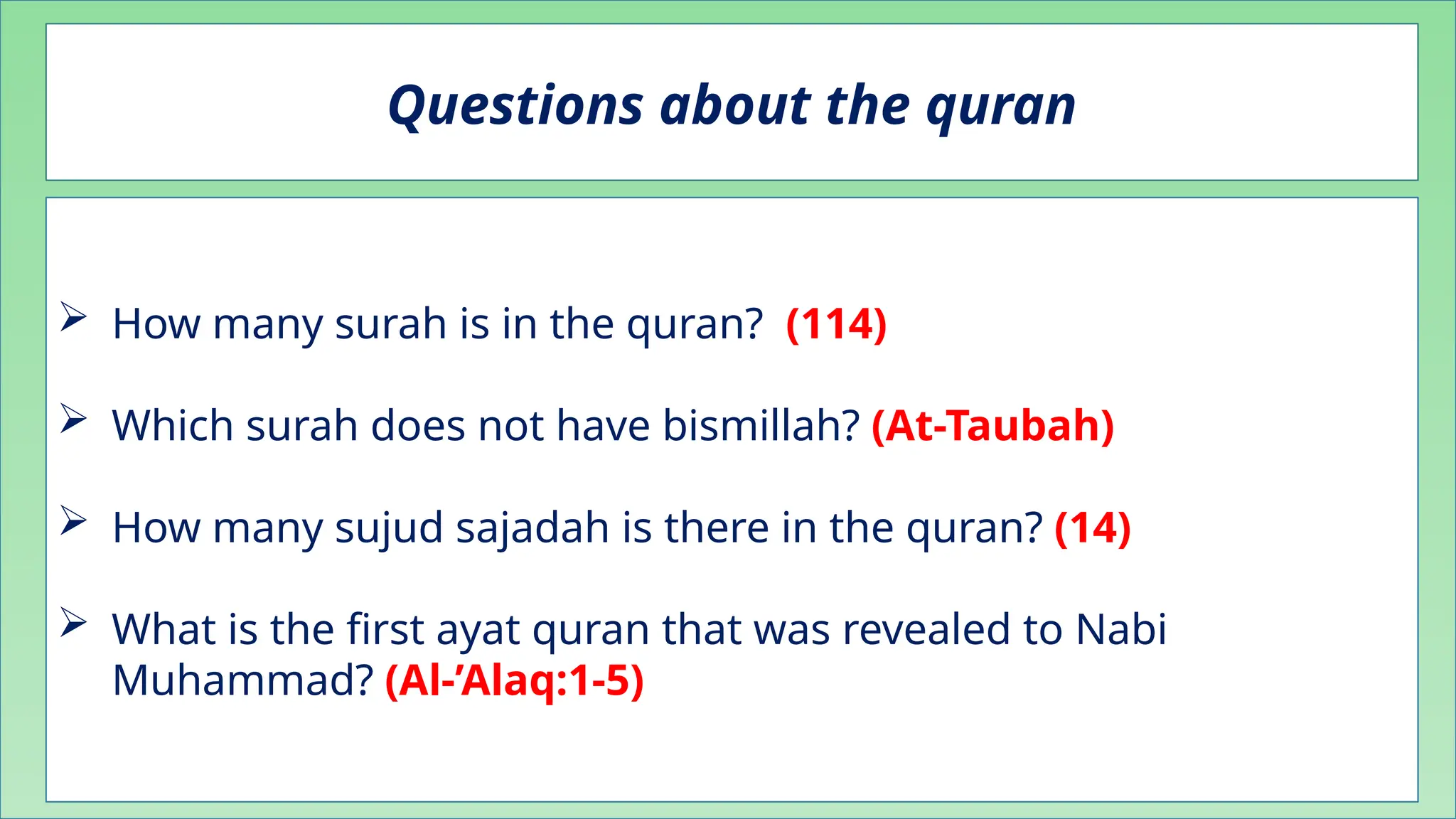 Introduction to Quran and Quran as guidance.pptx | Islam | Religion ...
