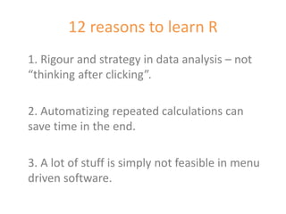 Introduction to r | PDF