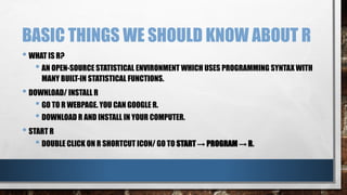 Introduction to r | PPT
