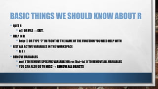 Introduction to r | PPT