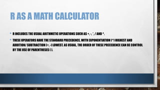 Introduction to r | PPT