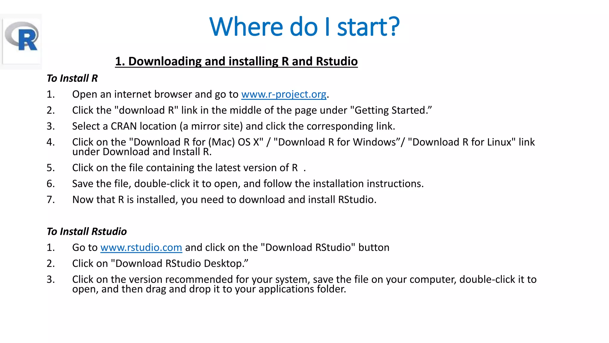 Introduction to r | PPT