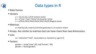 Introduction to r | PPT