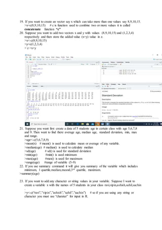 Introduction to r | DOCX