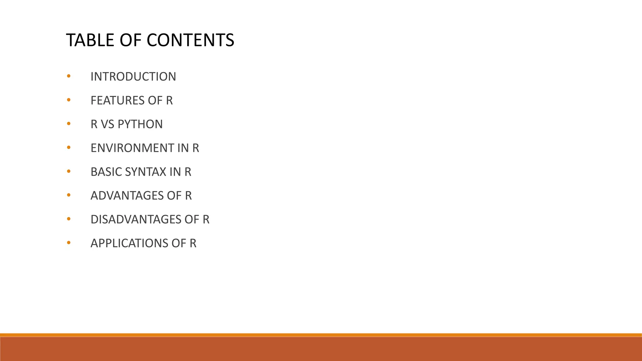 Introduction To R Programming Pptx Programming Languages Computing 8573