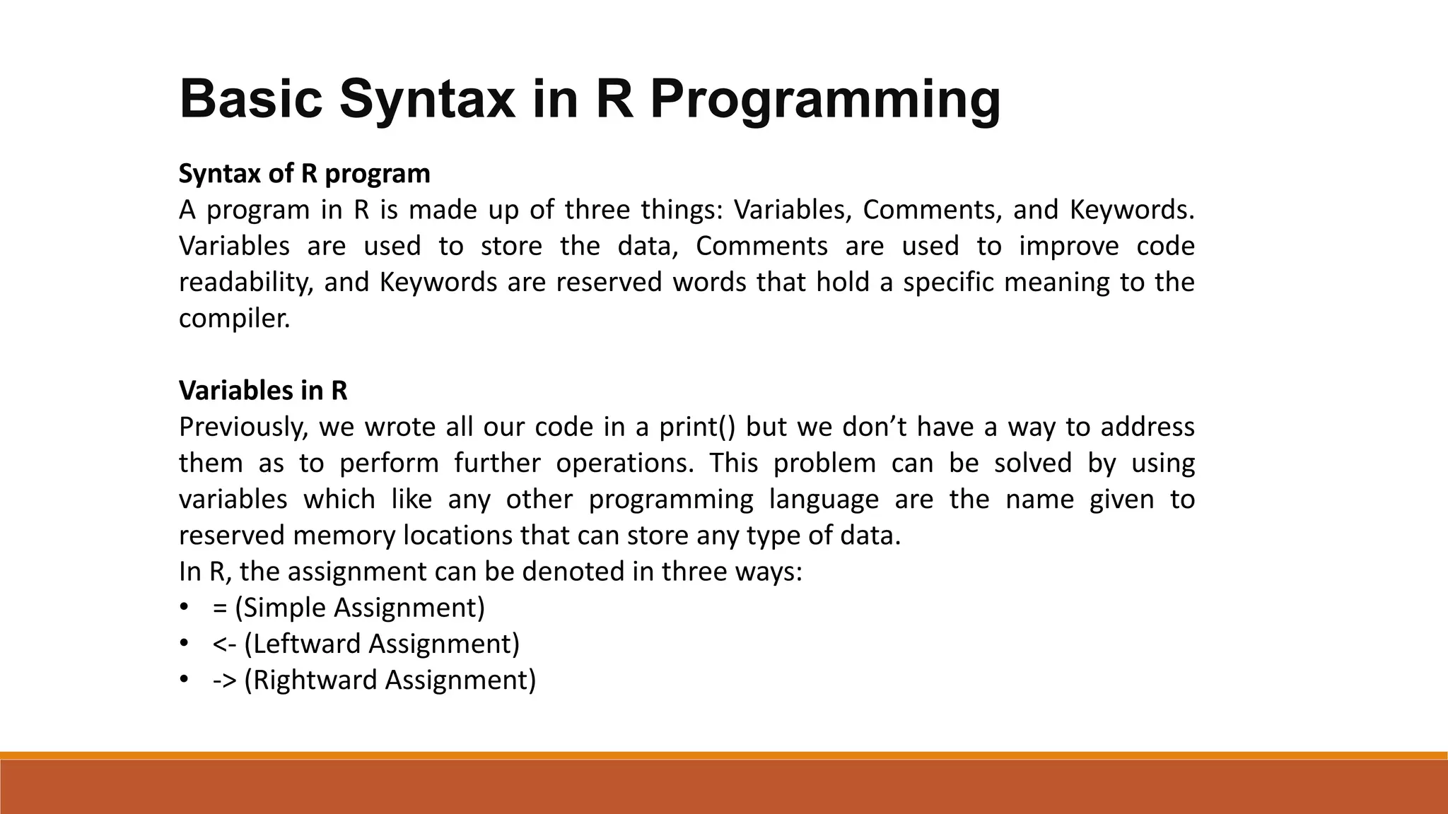 Introduction to R Programming | PPTX | Programming Languages | Computing Introduction to R Programming | PPTX | Programming Languages | Computing