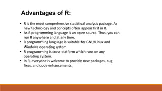 Introduction to R Programming | PPTX | Programming Languages | Computing