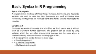 Introduction to R Programming | PPTX