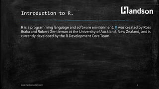 Introduction to R | PPT