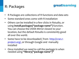 Introduction to R _IMPORTANT FOR DATA ANALYTICS | PPTX