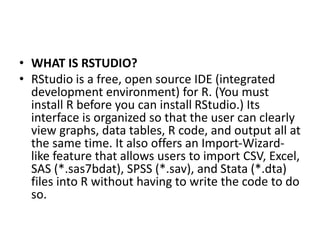 Introduction to R.pptxvvvsjtajtaitsiysyisiysiy | PPT