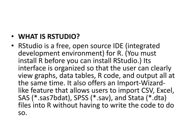 Introduction to R.pptxvvvsjtajtaitsiysyisiysiy | PPT