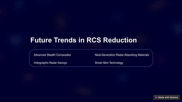 Introduction to Radar Cross Section Reduction (Stealth Technologies).pptx